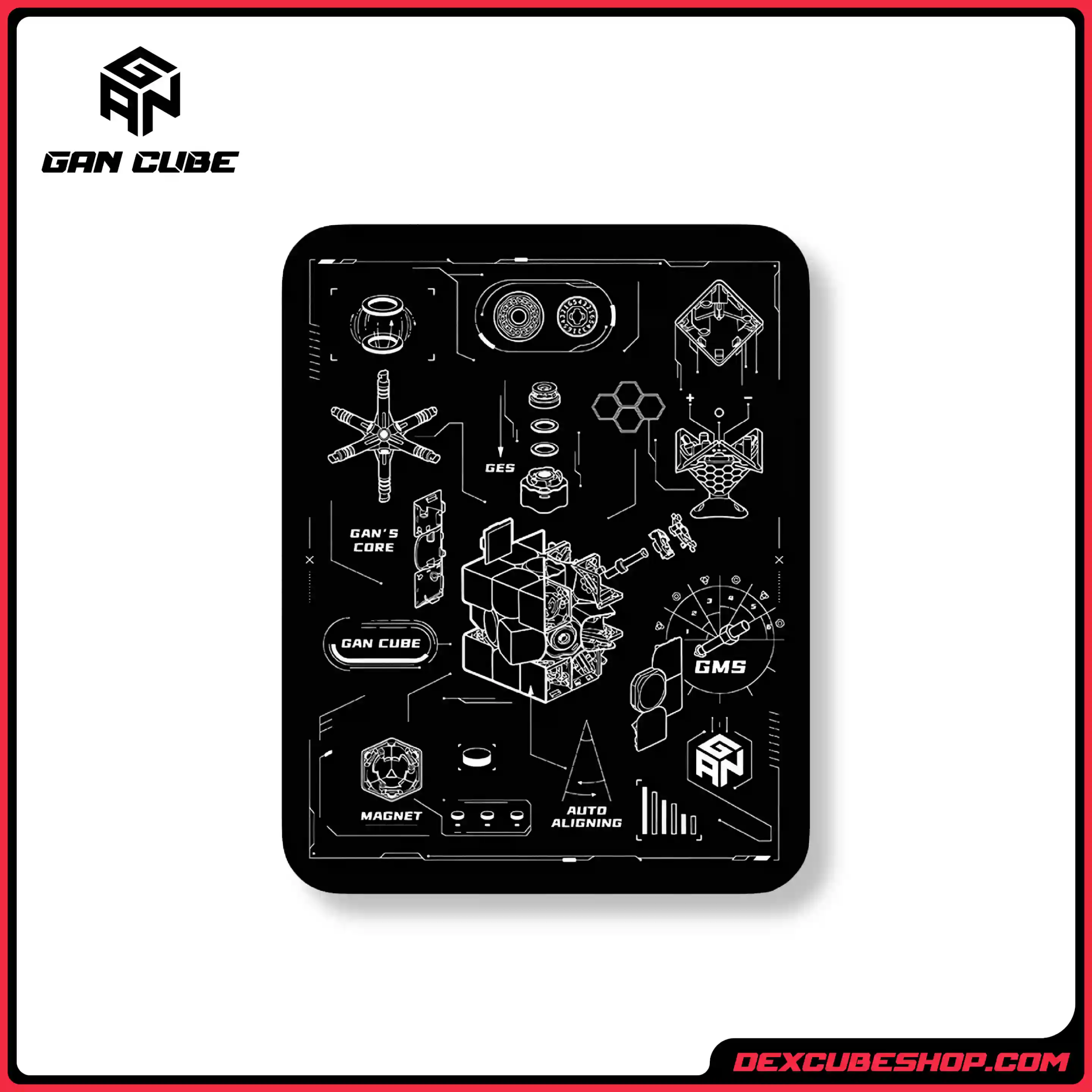 GAN Cube Timer's Mat - Xrubiks